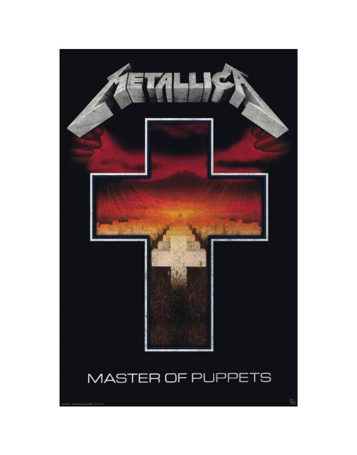 Metallica Master Of Puppets Cross Maxi Poster – Koolpixnz