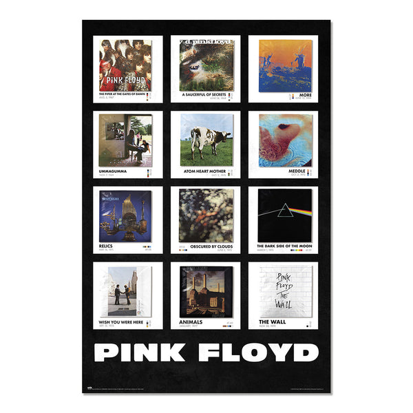 Pink Floyd Album Covers 1967 - 1979 Maxi Poster – Koolpixnz