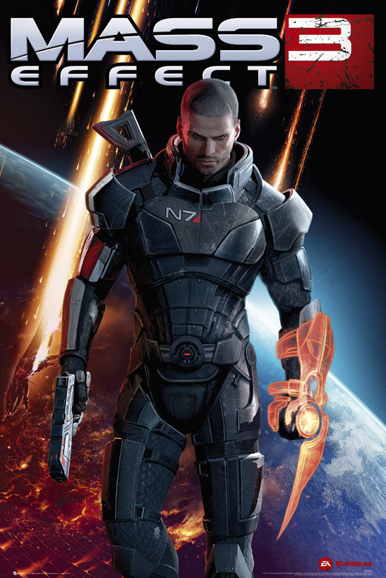 Mass Effect 3 Cover Art Maxi Poster – Koolpixnz