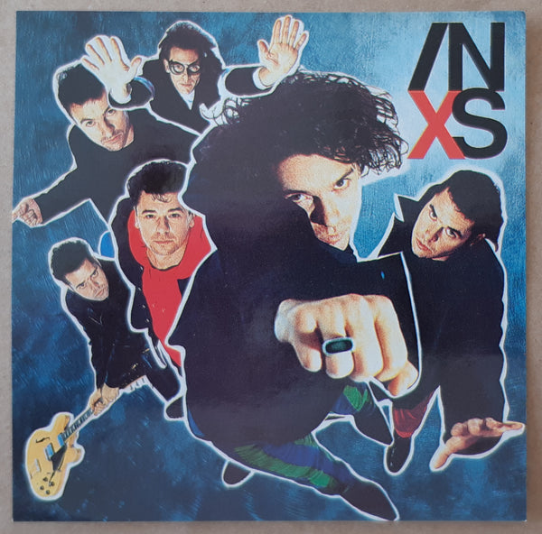 INXS X Album Cover 10cm Square Vinyl Sticker – Koolpixnz
