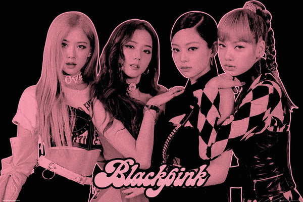 Blackpink Group Pink Landscape Maxi Poster – Koolpixnz