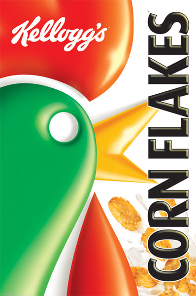 Cornflakes Box By Kellogg's Maxi Poster – Koolpixnz