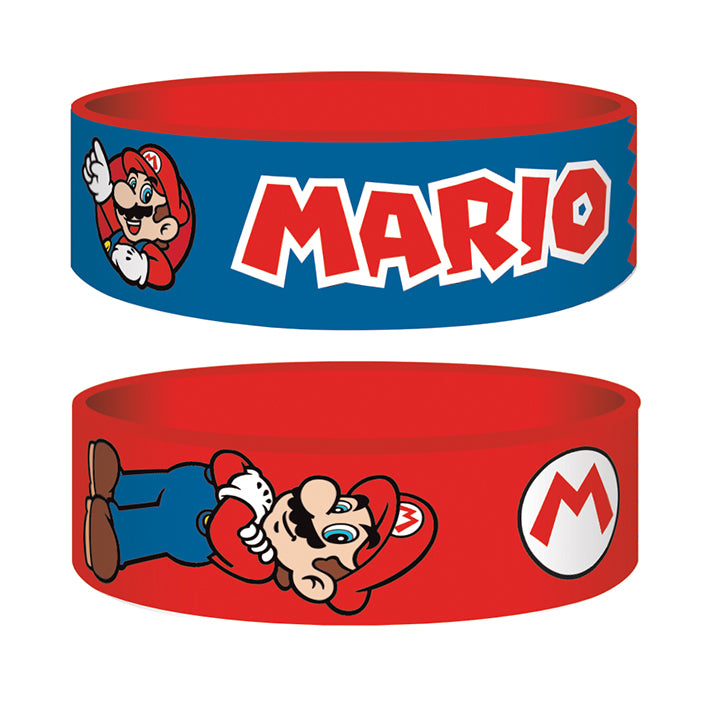 Super Mario Mario Red Rubber Wristband – Koolpixnz